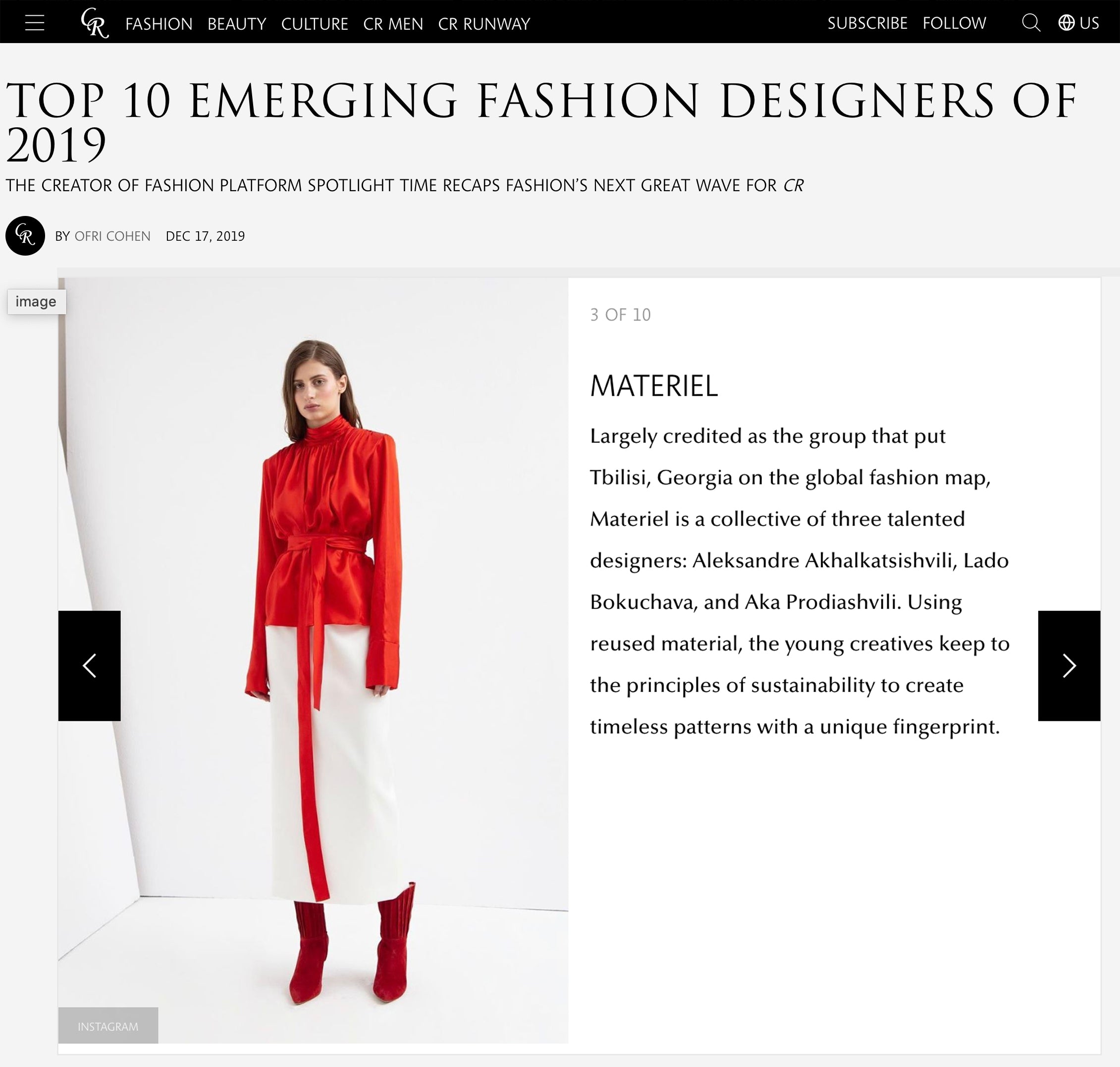 TOP 10 EMERGING FASHION DESIGNERS OF 2019 – Materiel